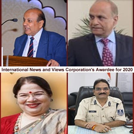 आईएनवीसी इंटरनेशनल अवॉर्ड्स 2020 से चार नामचीन हस्तियां सम्मानित। - INVC