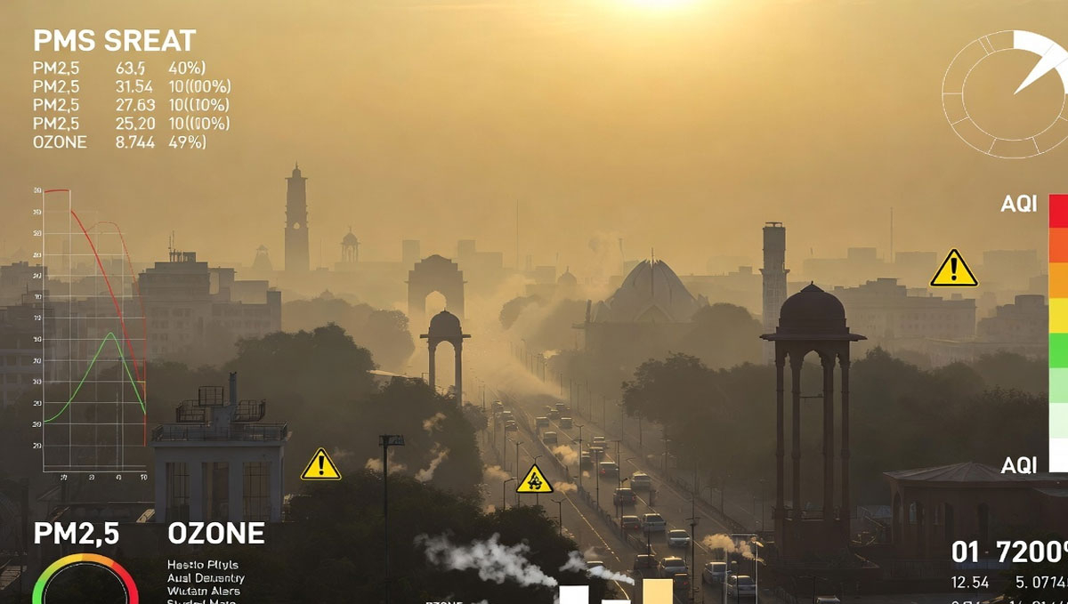 Delhi Ozone Pollution Surges: 24 Monitoring Stations Exceed National ...